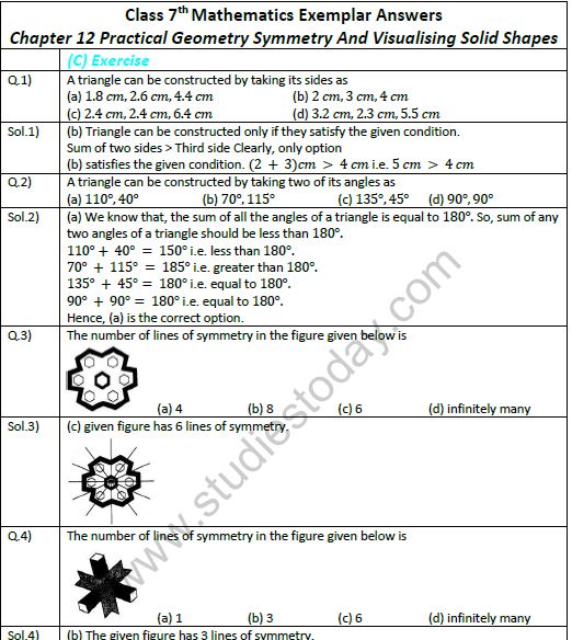 Ncert Exemplar Solutions Class 7 Maths Practical Geometry 2764